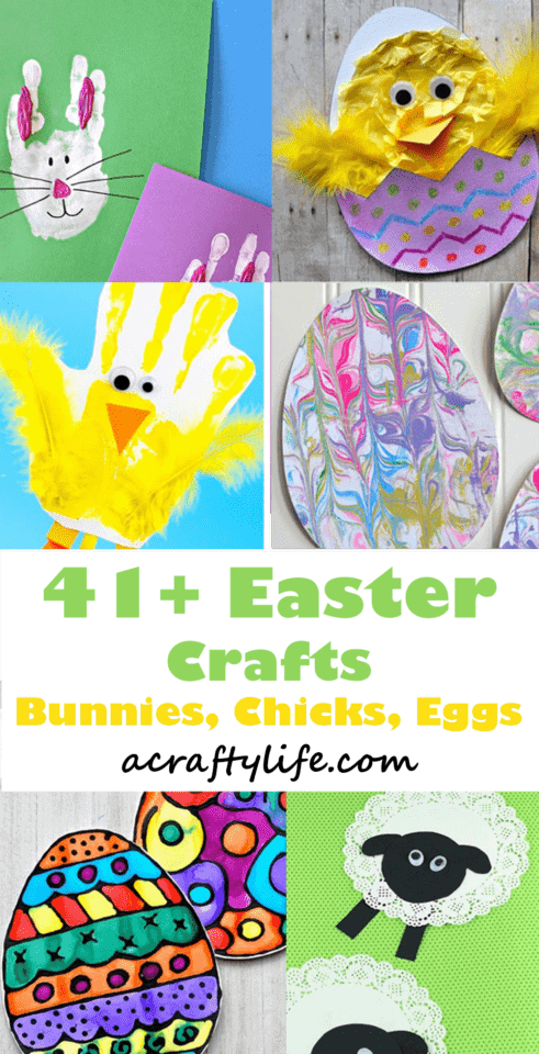 41 Easter Crafts for Kids to Make: Fun Spring Crafts - A Crafty Life