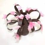 Easy Cherry Blossom Spring Toilet Paper Roll Tree Craft - A Crafty Life