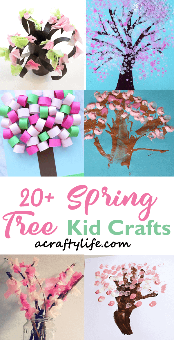20 Easy Spring Tree Craft for Preschoolers to Create - A Crafty Life