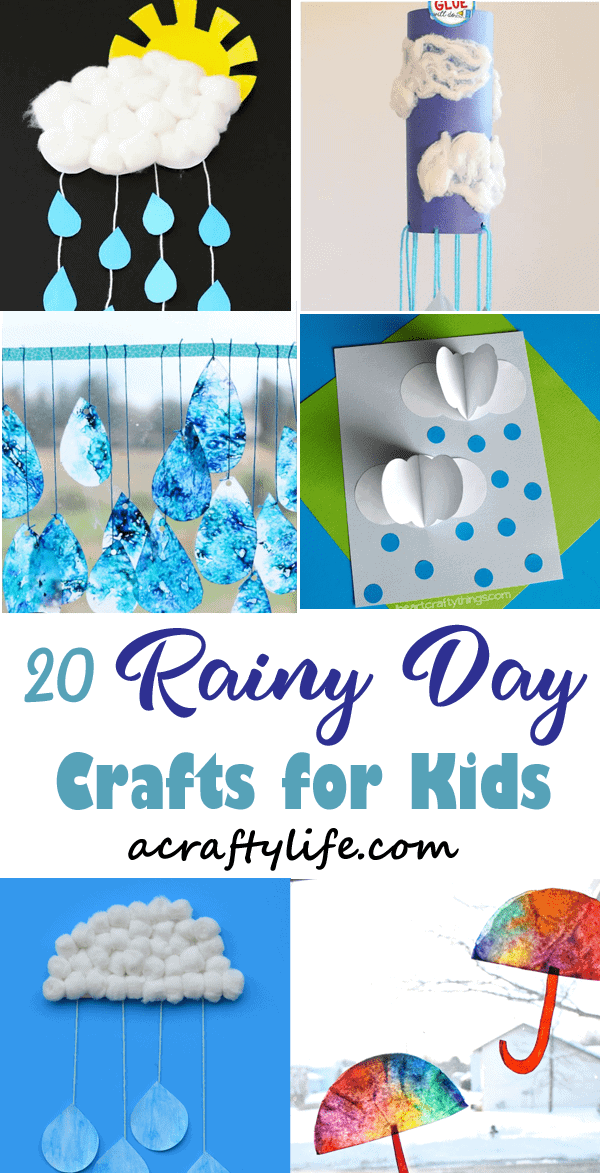31 Rainy Day Crafts For Kids - Fun on a Stormy Day - A Crafty Life