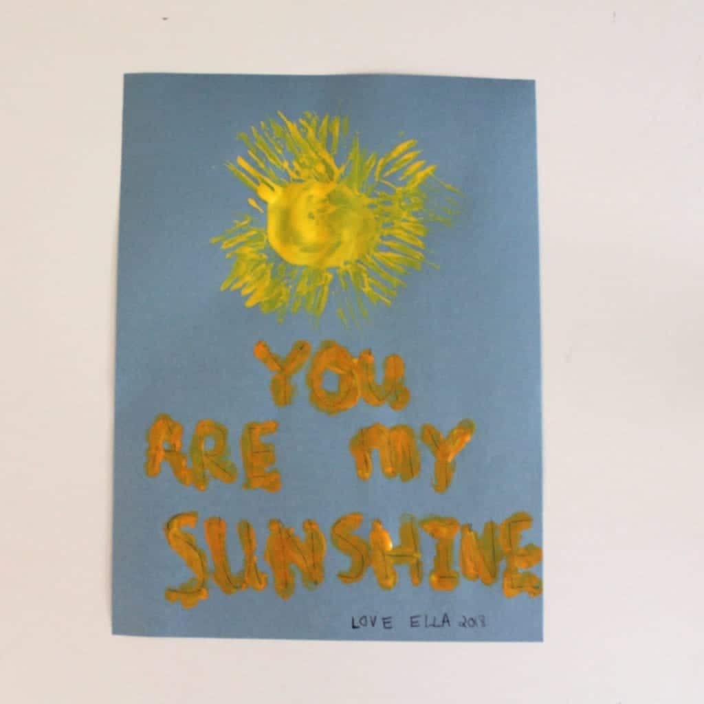 Easy Mother’s Day Craft – You Are My Sunshine - A Crafty Life