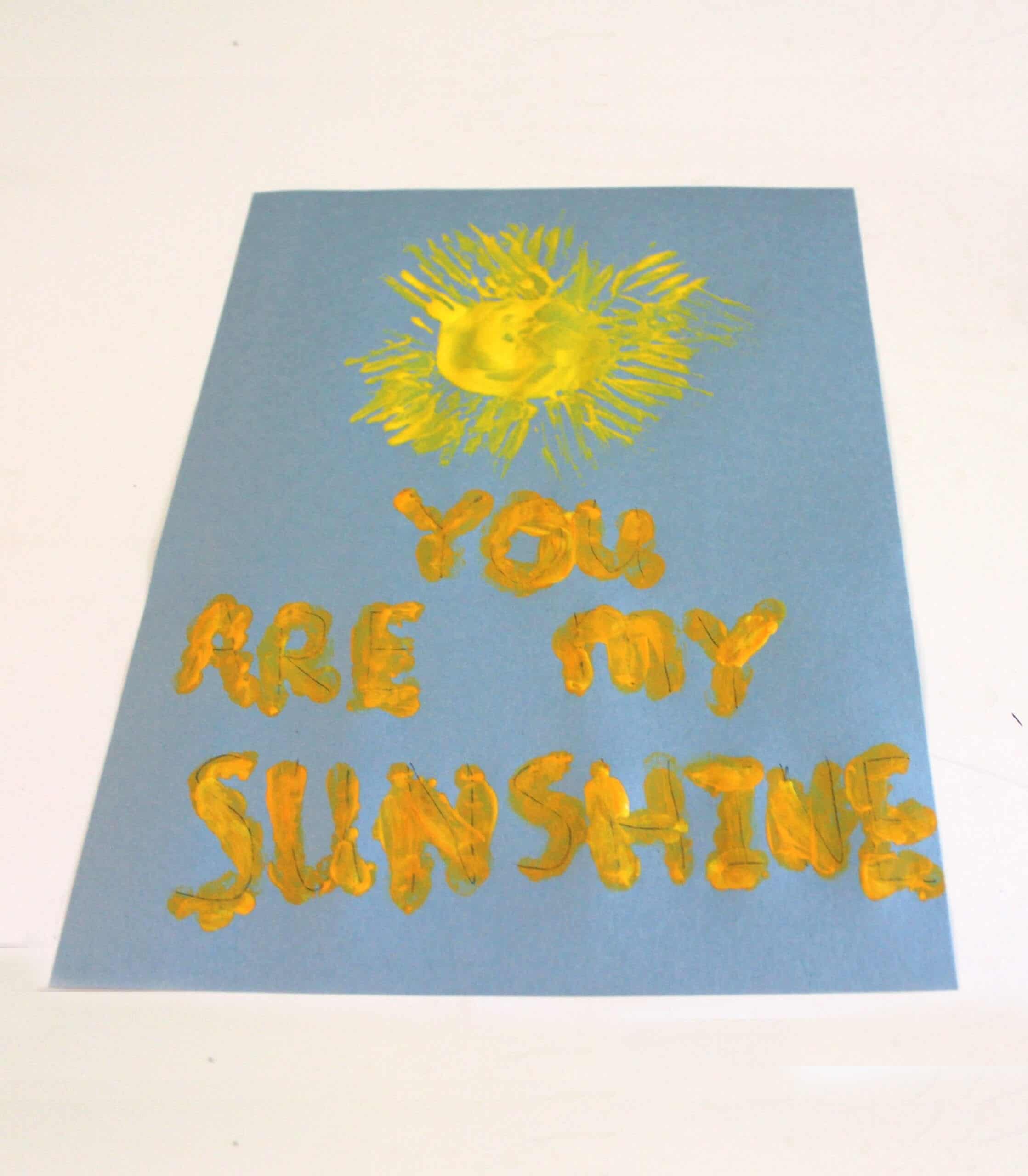 Easy Mother’s Day Craft – You Are My Sunshine - A Crafty Life