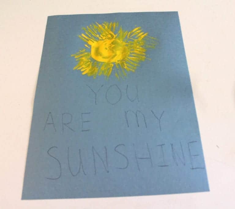 Easy Mother’s Day Craft – You Are My Sunshine - A Crafty Life