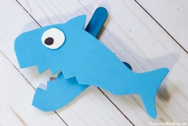 15 Easy Shark Kid Crafts for Themed Week to Make - A Crafty Life