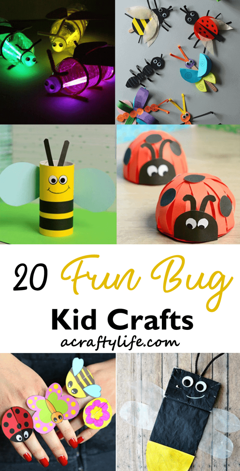 Colorful Bug Crafts to Make: 27 Plus Kids Crafts - A Crafty Life