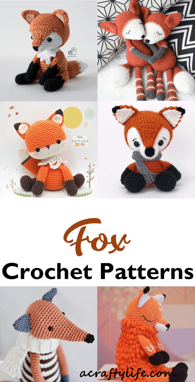 15 Crochet Fox Patterns to Make: Cute Plushie Tips - A Crafty Life