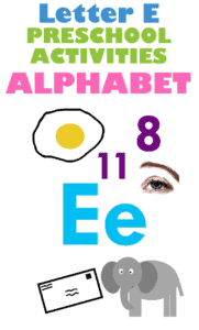 Fun Letter E Activities & Crafts For Preschoolers Template - A Crafty Life