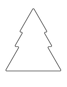 29 Christmas Tree Template Cut Outs - Free Printable - A Crafty Life