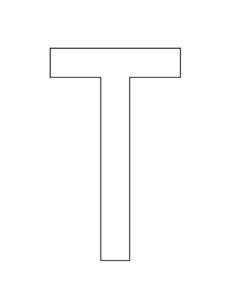 Free Letter T Templates: Worksheets and Coloring Pages - A Crafty Life