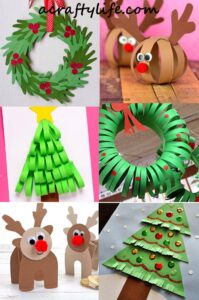 21 Easy Christmas Crafts with Construction Paper for Kids to Try Today ...