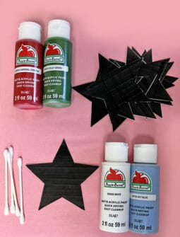 Easy Printable Paper Star Christmas Ornament Craft - A Crafty Life