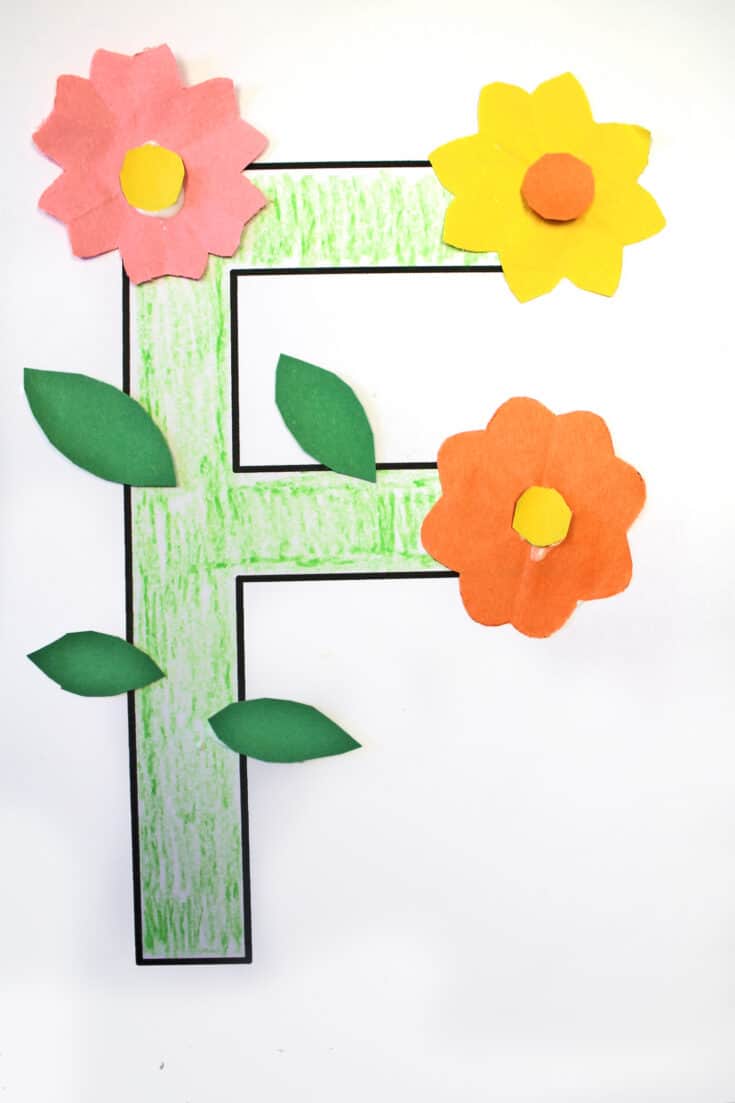100 Easy Fun Letter F Crafts Preschool - Best Ideas - A Crafty Life