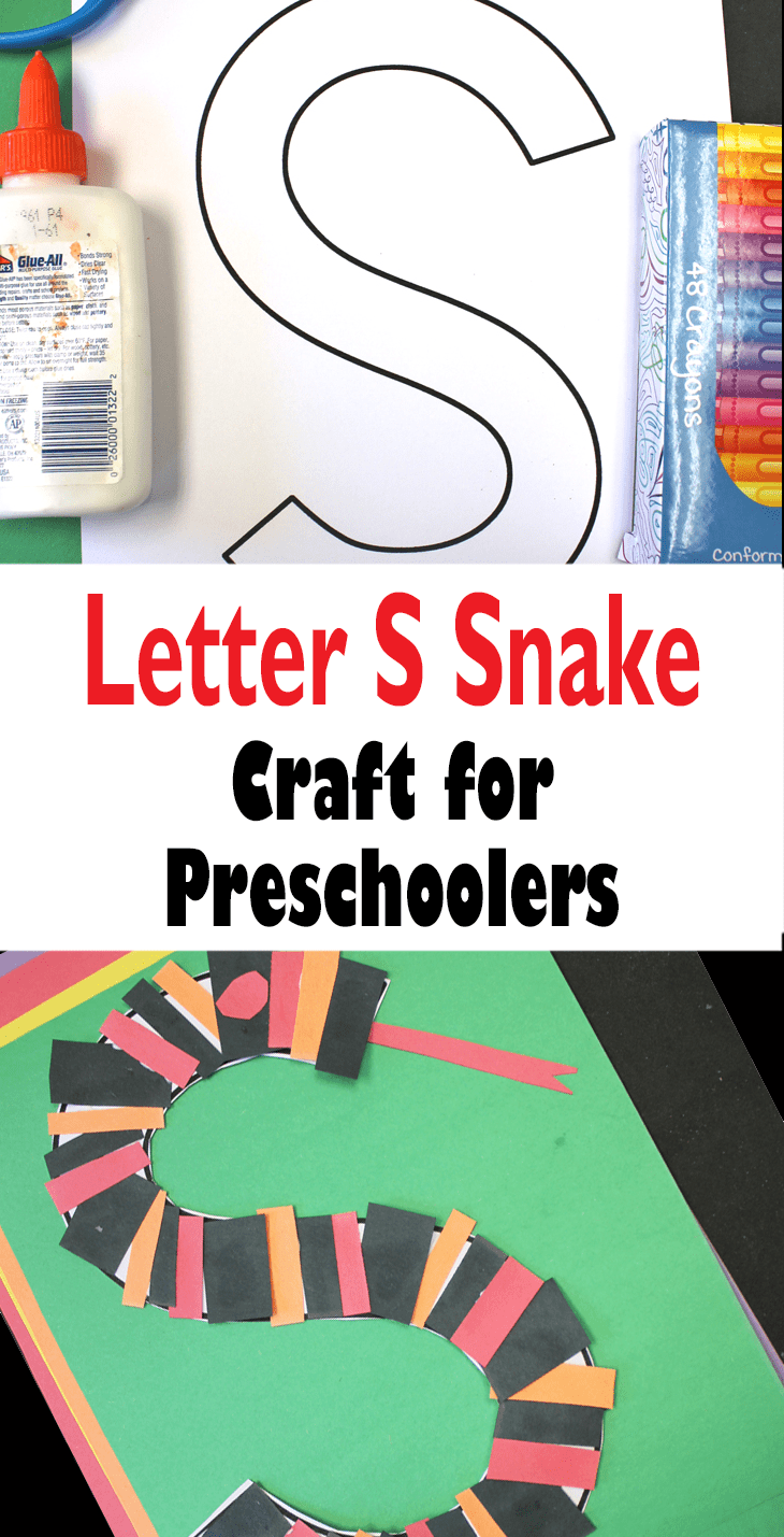 Easy Letter S Snake Craft for Preschoolers - A Crafty Life