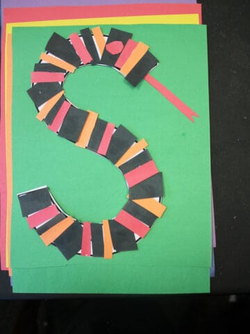 Easy Letter S Snake Craft for Preschoolers to Make - A Crafty Life