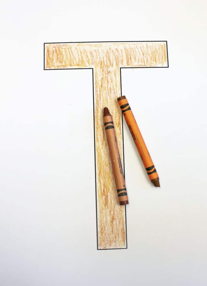 Letter T Tree Craft for Preschoolers - Free Printable - A Crafty Life