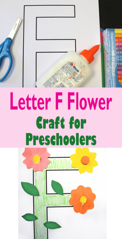 Easy Letter F Flower Craft for Preschoolers to Make - A Crafty Life