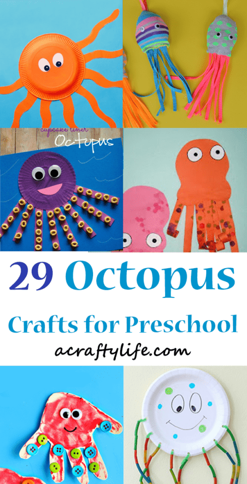 29 Easy Octopus Crafts for Preschool: Ocean Theme - A Crafty Life