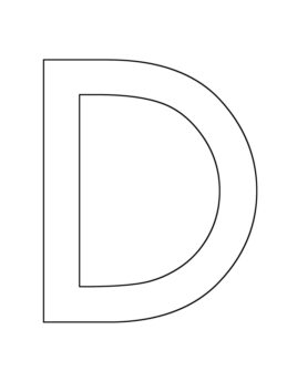 Free Large Alphabet Letter Template Printable Uppercase Letters - A ...
