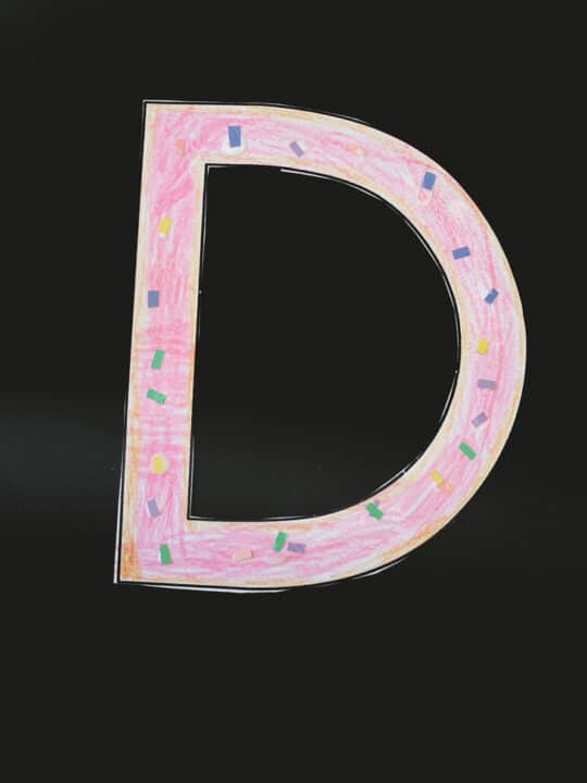 Fun Craft With Letter D: Donut To Make Preschool Alphabet - A Crafty Life