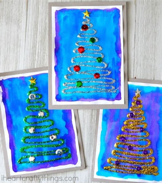 19 DIY Christmas Card Ideas for Kids - A Crafty Life