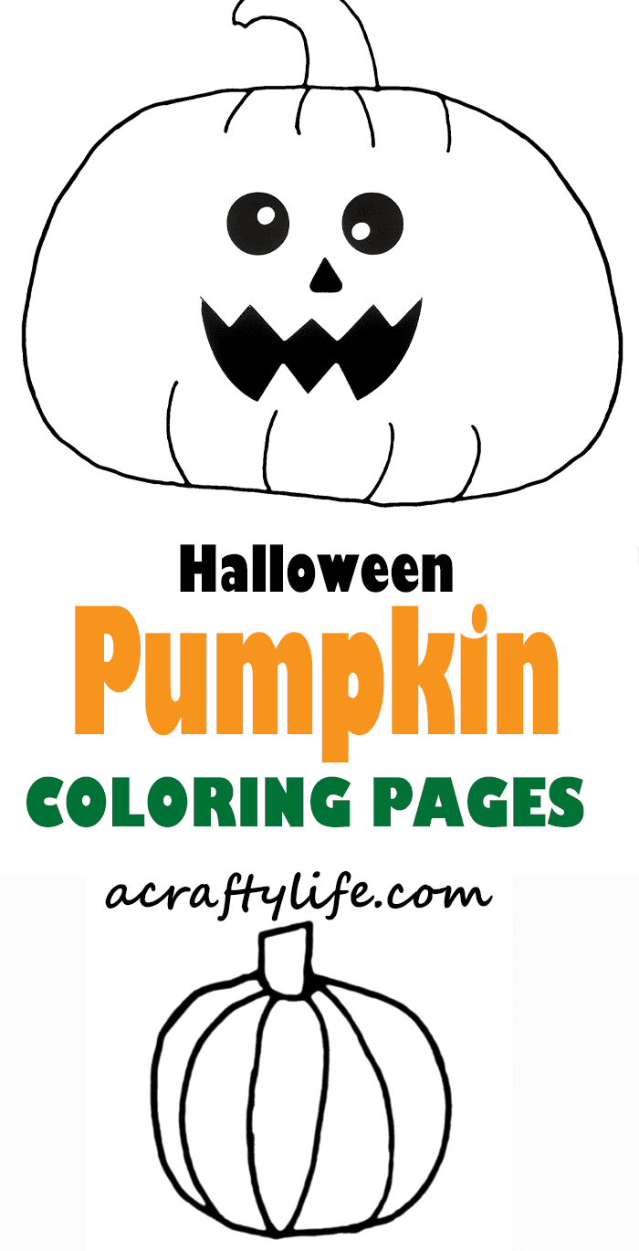 Pumpkin Halloween Coloring Page Preschool Printable Easy and Fun - A ...