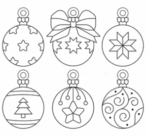 6 Easy Christmas Ornament Template Printable Fun Crafts - A Crafty Life