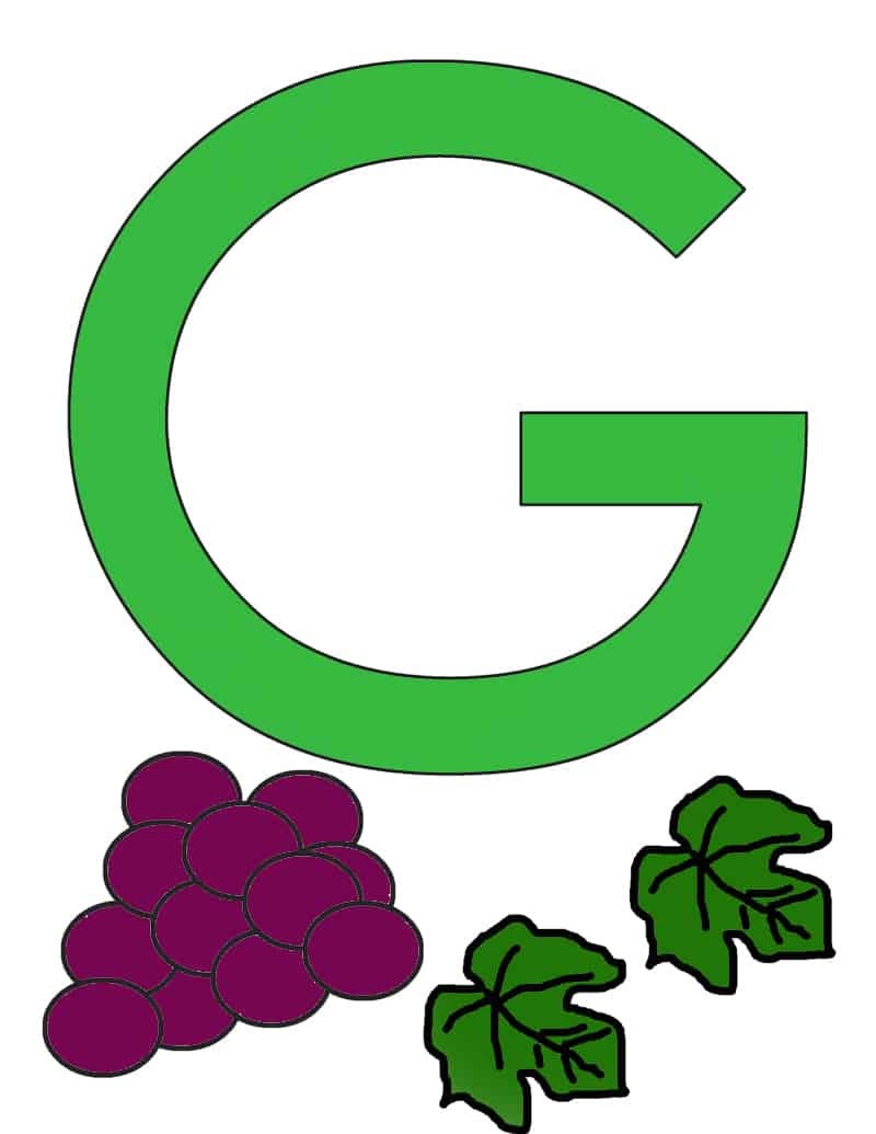 Fun Letter G for Grapes Craft for Preschool - A Crafty Life