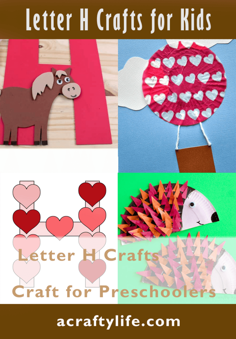 Letter H Crafts - 25 Fun Activities for Preschool - A Crafty Life