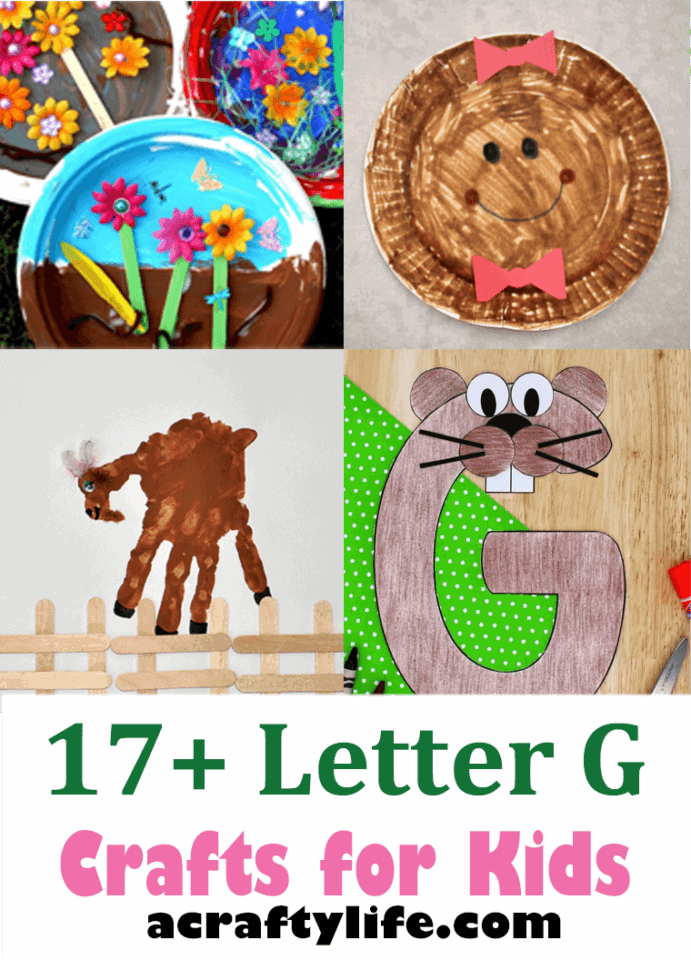17 Easy Letter G Arts and Crafts for Preschoolers - A Crafty Life