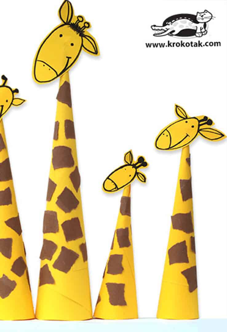 15 Fun and Easy Giraffe Crafts for Preschool - A Crafty Life