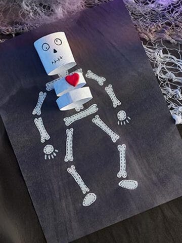 31 Fun Skeleton Crafts for Kids to Make: Easy Halloween - A Crafty Life