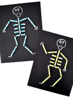 31 Fun Skeleton Crafts for Kids to Make: Easy Halloween - A Crafty Life