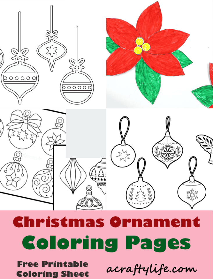 Free Coloring Pictures of Christmas Ornaments Printable Pages - A ...