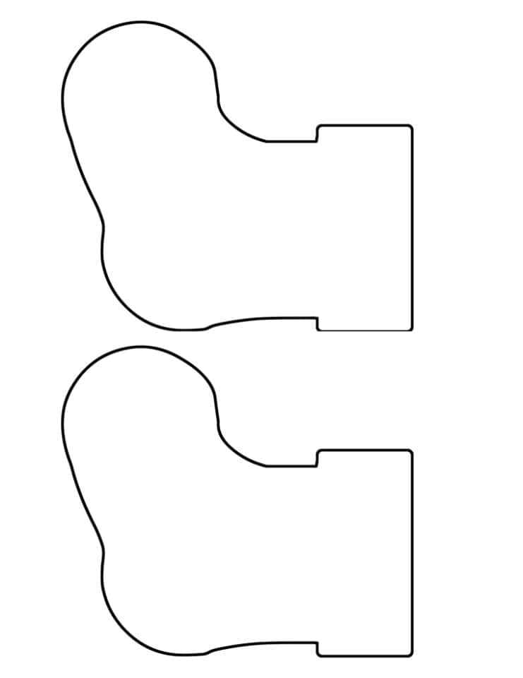 Printable Stocking: Free Christmas Stocking to Print - A Crafty Life