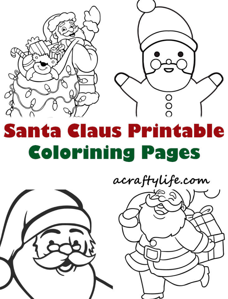 Free Printable Santa Claus Coloring Pages: Christmas Activity - A ...