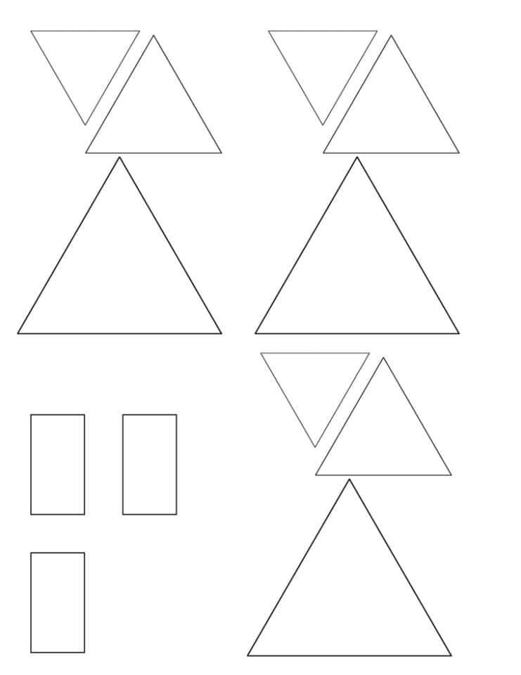 Easy Winter Tree Craft Project: Free Printable Tree Template - A Crafty ...