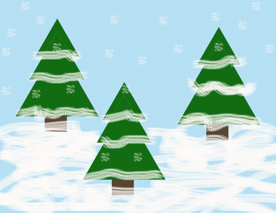 Easy Winter Tree Craft Project: Free Printable Tree Template - A Crafty ...