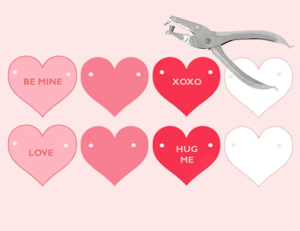 Free Printable Heart Garland: Easy DIY Valentine's Day Craft - A Crafty ...