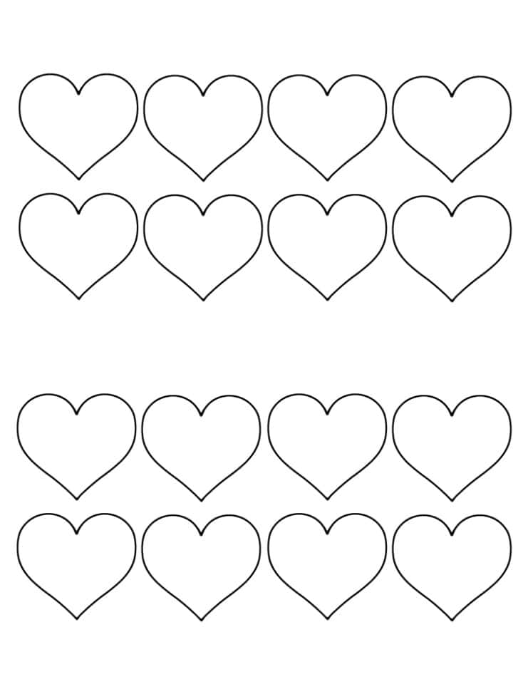 Free Printable Heart Garland: Easy DIY Valentine's Day Craft - A Crafty ...