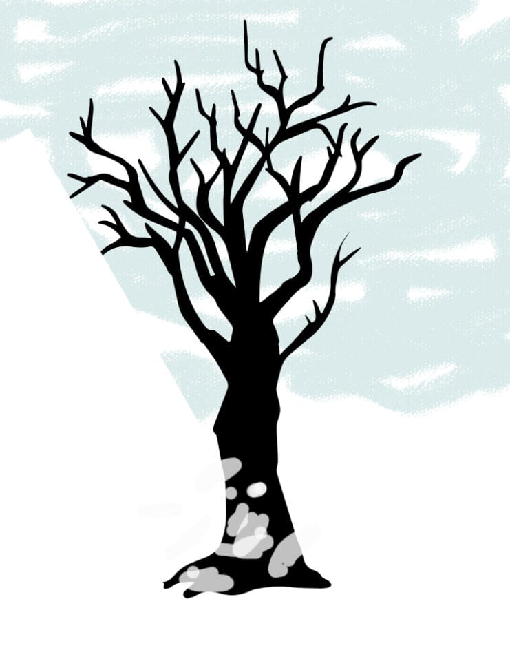 Winter Tree Craft Printable to Make Easy Preschooler Template - A ...