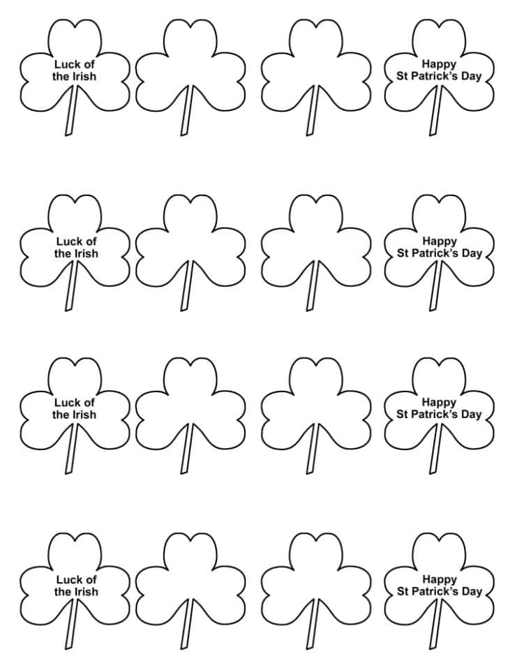 Free Printable St Patrick's Day Garland Craft to Make - A Crafty Life