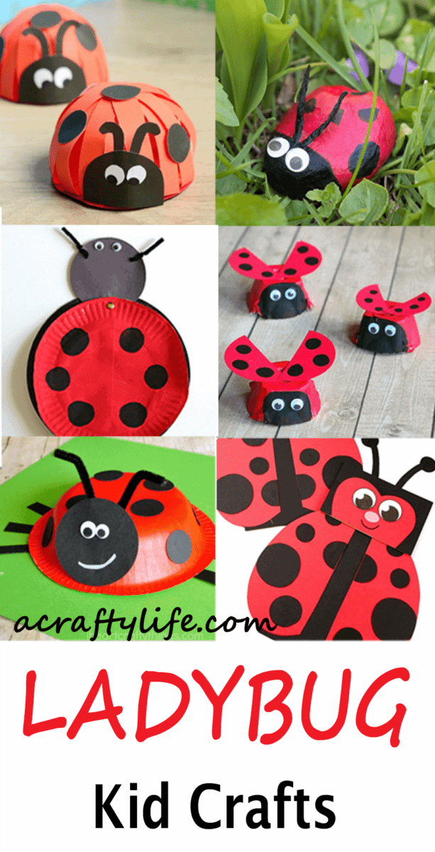 10 Easy Ladybug Kid Crafts to Make: Summer Bug Fun - A Crafty Life