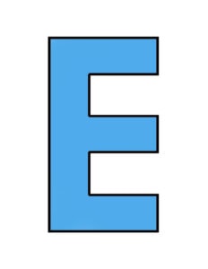 Easy E is for Egg Letter E Preschool Craft Paper Printable - A Crafty Life