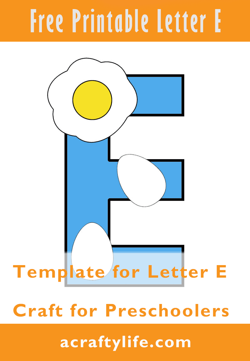 Easy E is for Egg Letter E Preschool Craft - A Crafty Life