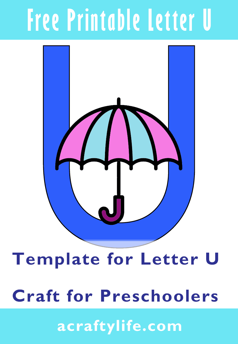 Easy Letter U is for Umbrella Craft for Preschool - A Crafty Life