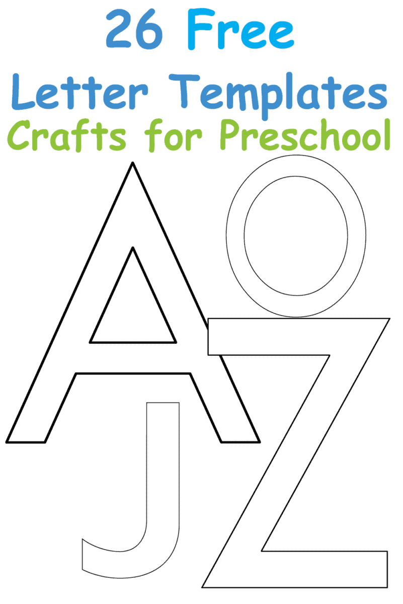 Free Large Alphabet Letter Template Printable Uppercase Letters - A ...