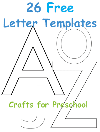 Free Large Alphabet Letter Template Printable Uppercase Letters - A ...