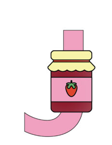 Easy J is for Jam Craft Letter J Activity Preschool - A Crafty Life