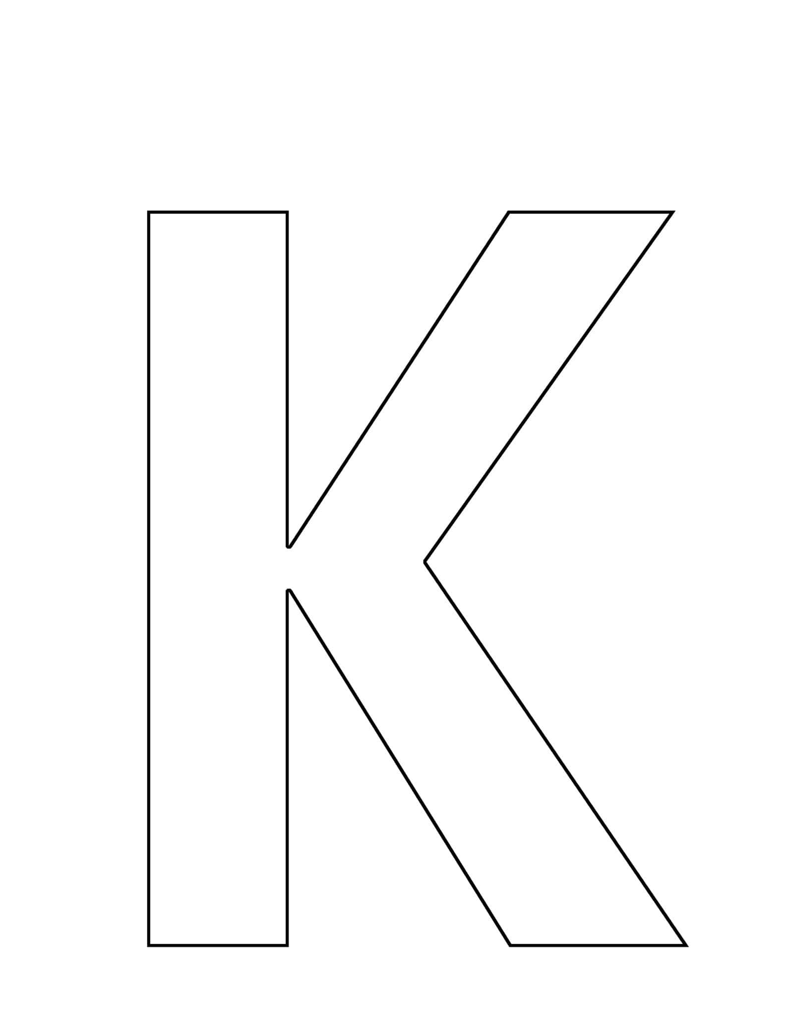 K is for King Letter Craft Easy Printable Preschool Activity - A Crafty ...