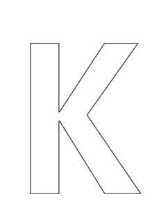 Free Large Alphabet Letter Template Printable Uppercase Letters - A ...